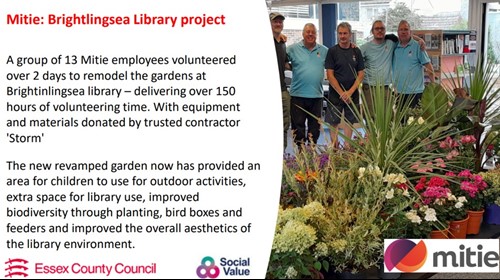 Social Value Examples | Provider Hub | Essex